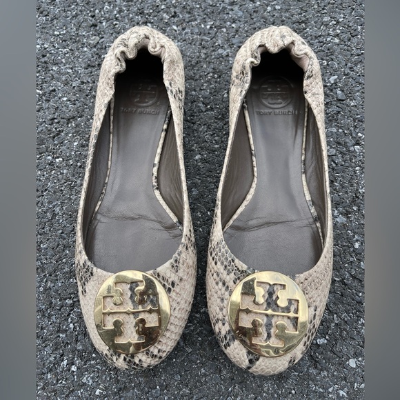 Tory Burch | Shoes | Tory Burch Reva Python Ballet Flat | Poshmark